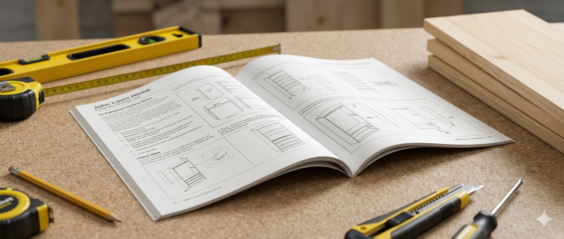 Official Assembly Guide: U-Shaped Walk-In Closet | John Louis Home