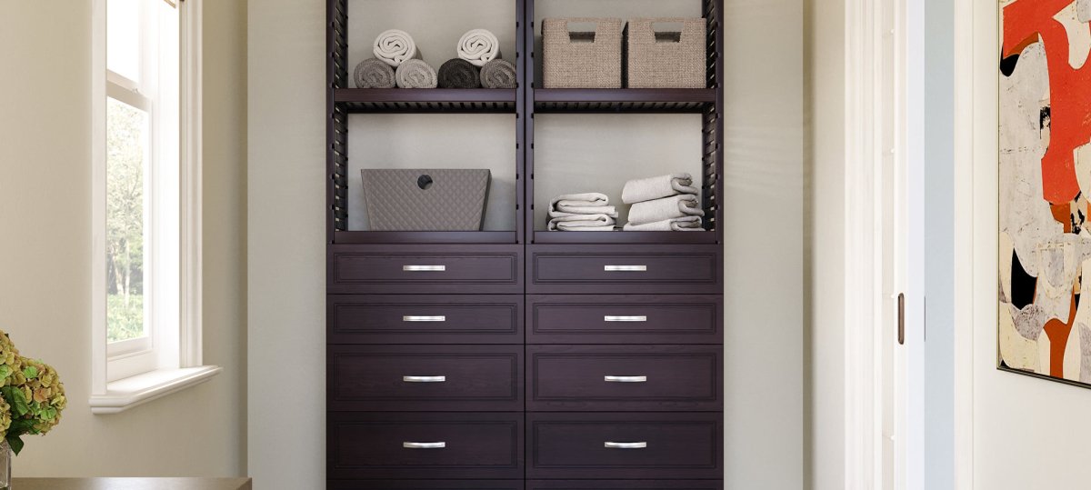 Closet Storage Towers | Solid Wood | Modular Shelf Units