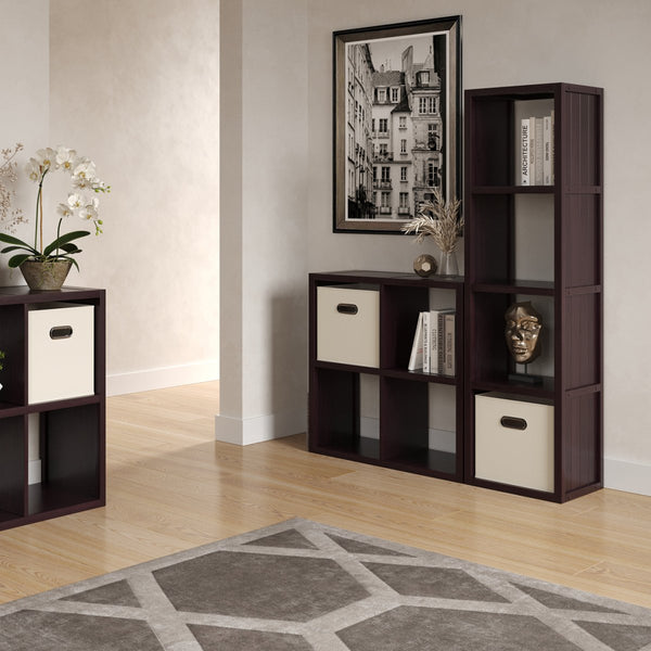 4-Cube Solid Wood Organizer | Modular Stackable Storage – John Louis Home