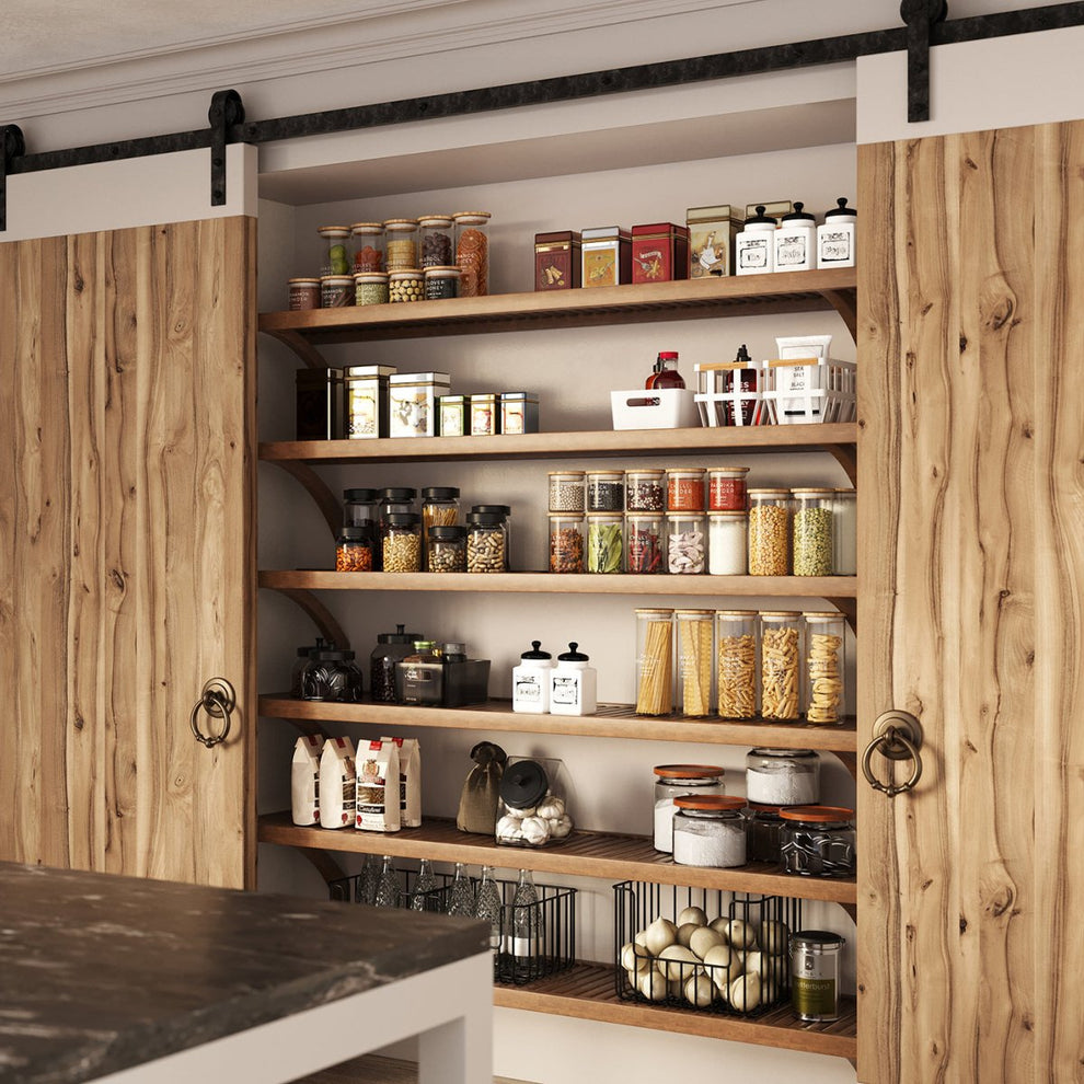 Solid Wood 4ft Ventilated Shelf Kit | Closet, Pantry, Laundry | DIY