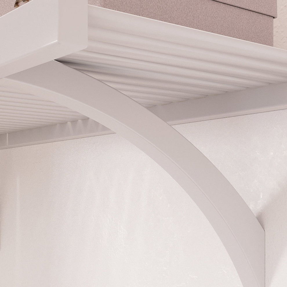 6ft Solid Wood Closet Shelf Kit | Wall-Mounted Storage