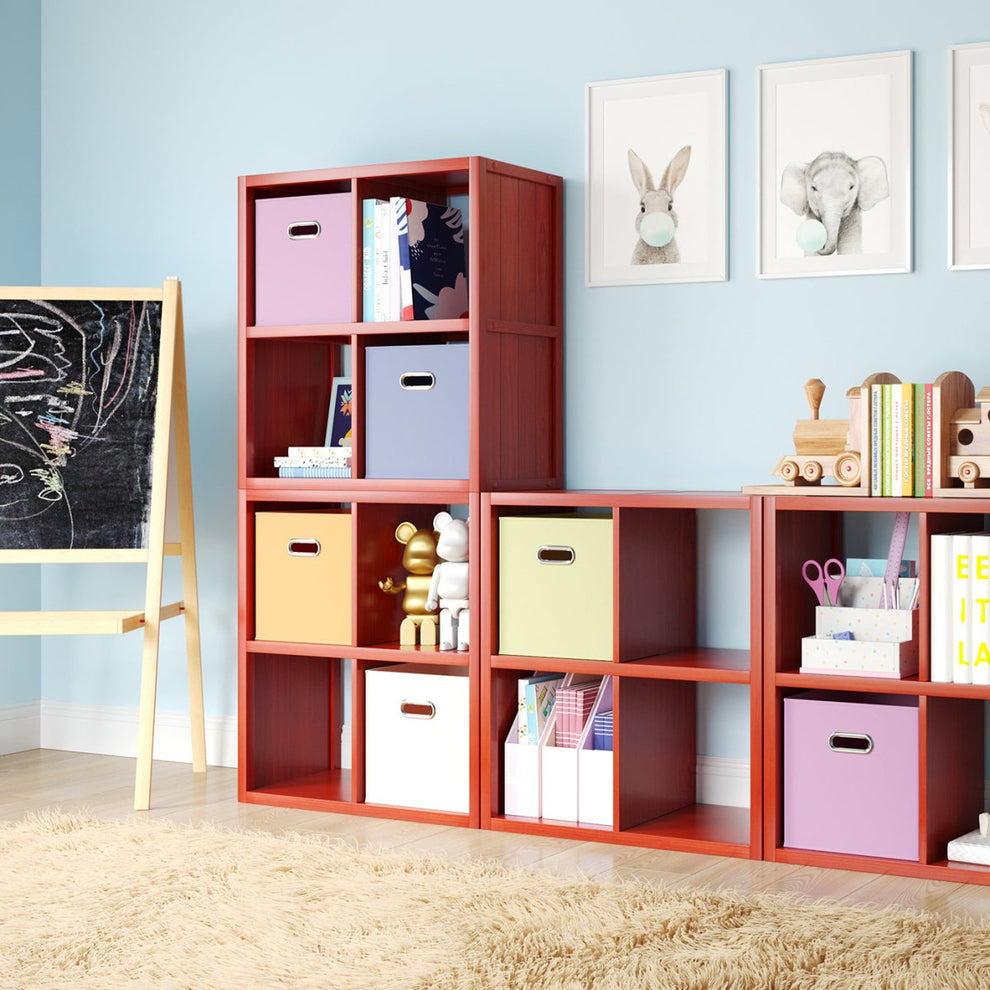 9-Cube Solid Wood Organizer | Modular Storage Wall System – John Louis Home