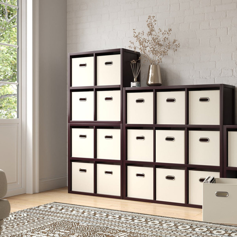 9-Cube Solid Wood Organizer | Modular Storage Wall System – John Louis Home