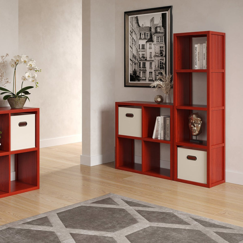 9-Cube Solid Wood Organizer | Modular Storage Wall System – John Louis Home