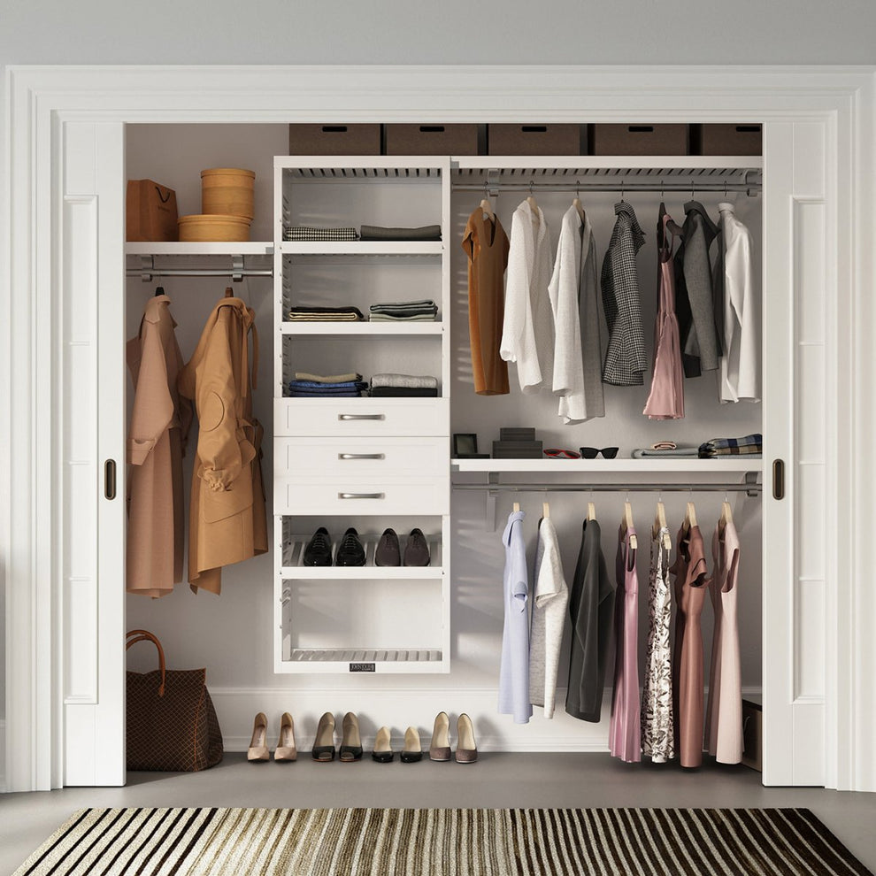 3-Drawer Shaker Closet Organizer | Solid Wood | Reach-In Kit – John ...